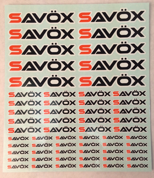 Savox Logo Sticker Sheet 190 x 230 mm – Savox USA